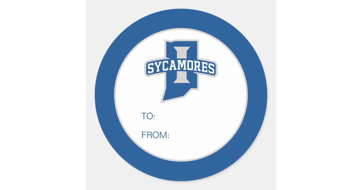 Indiana State University Graduation Classic Round Sticker | Zazzle