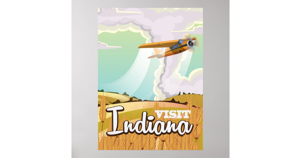 Indiana vintage travel poster | Zazzle