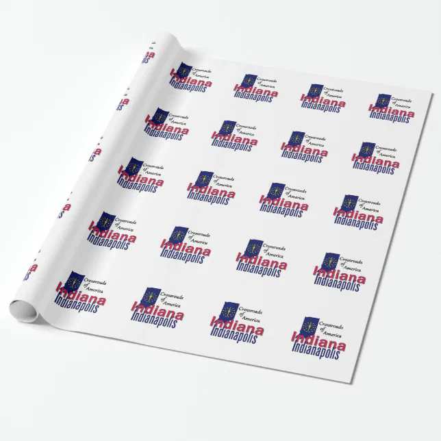 INDIANA WRAPPING PAPER | Zazzle