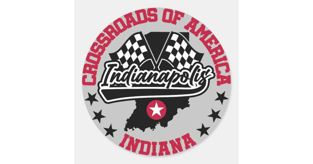 Indianapolis,Indiana Classic Round Sticker | Zazzle