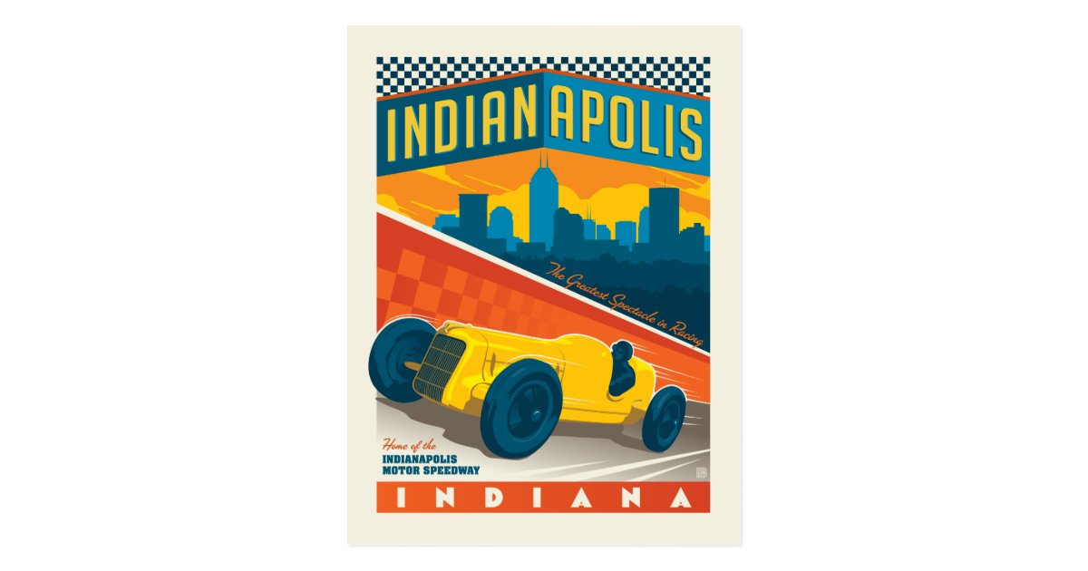 Indianapolis Motor Speedway Postcard | Zazzle.com