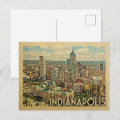 Indianapolis Postcard Indiana Vintage Travel | Zazzle