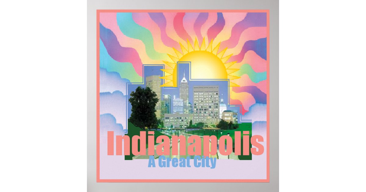 INDIANAPOLIS POSTER Print | Zazzle