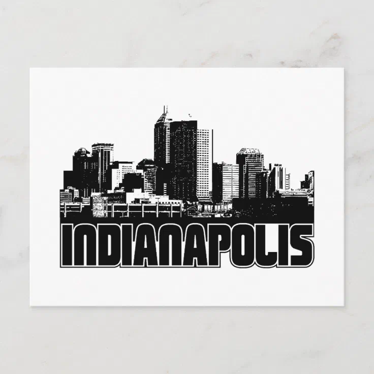 Indianapolis Skyline Postcard | Zazzle