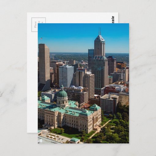 Indianapolis Skyline Postcard | Zazzle