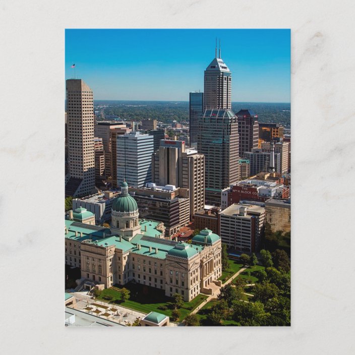 Indianapolis Skyline Postcard | Zazzle.com