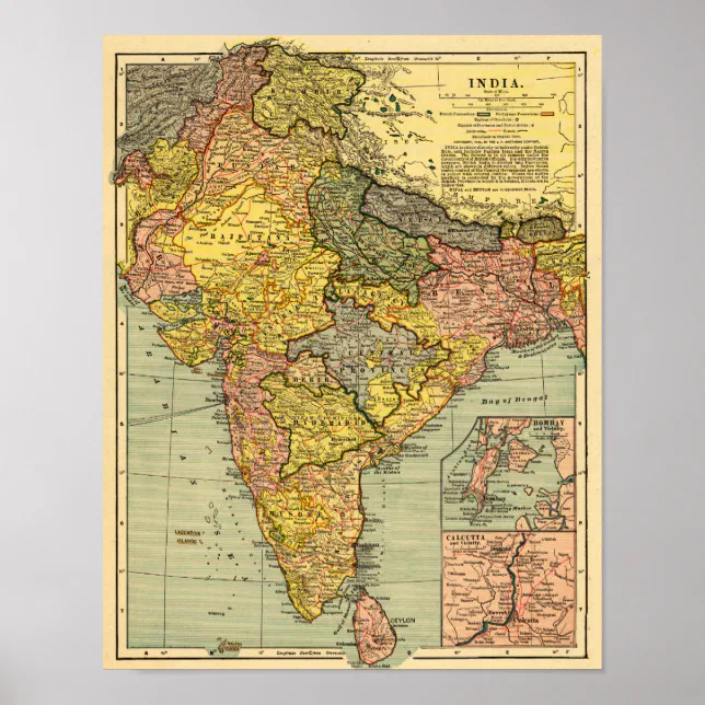 IndiaPanoramic MapIndia Poster | Zazzle