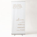 INDIE Boho Rust Wedding Welcome Retractable Banner | Zazzle