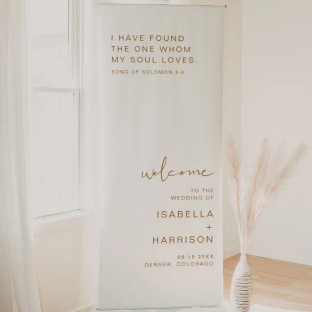 INDIE Boho Rust Wedding Welcome Retractable Banner | Zazzle