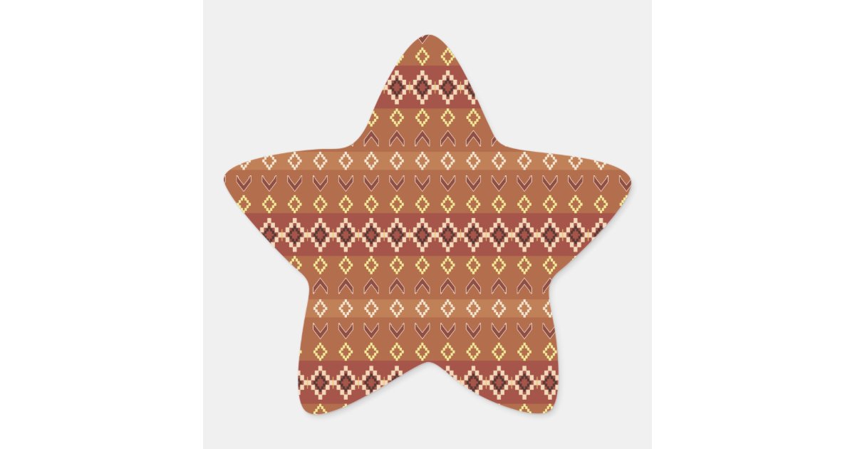 Indigenous Print 4 Stickers | Zazzle