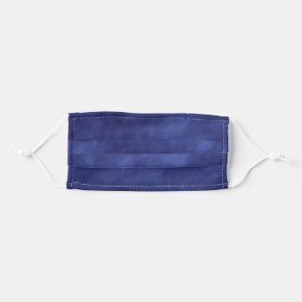Indigo Blue Adult Cloth Face Mask | Zazzle