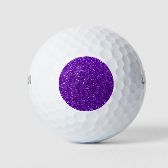 Indigo purple glitter golf balls | Zazzle.com