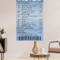 INDIGO/RM - Album receipt Poster | Zazzle