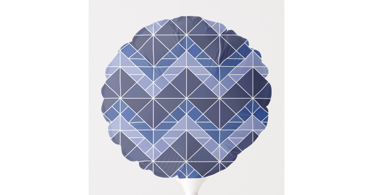 Indigo Tangram Balloon | Zazzle
