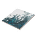 Indigo Tempest Ceramic Tile | Zazzle