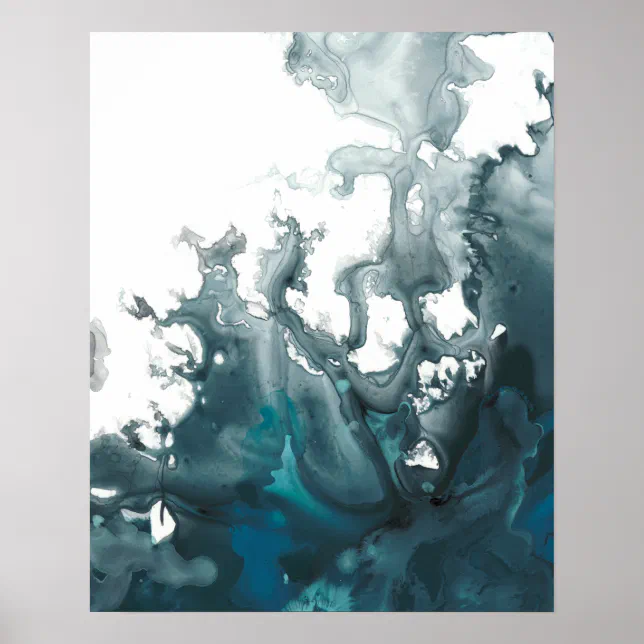 Indigo Tempest Poster | Zazzle