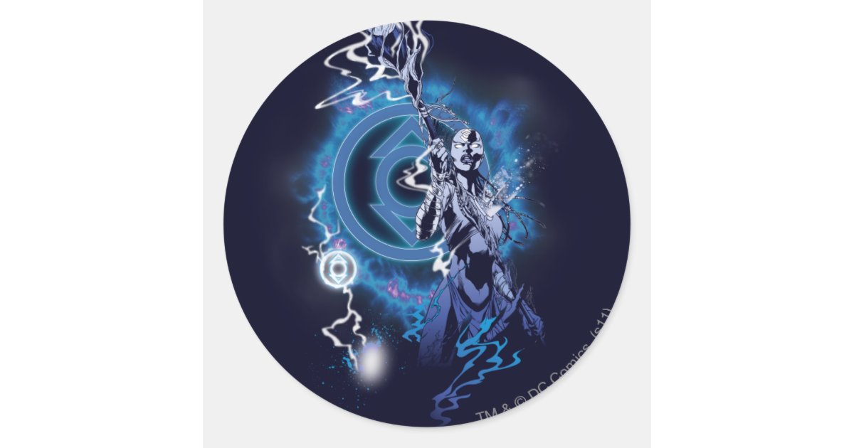 Indigo Tribe 11 Classic Round Sticker | Zazzle