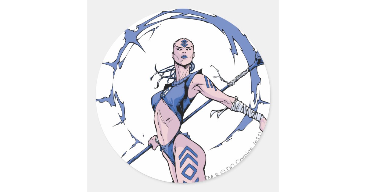 Indigo Tribe 7 Classic Round Sticker | Zazzle