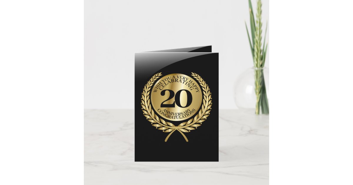 Individual congratulations card on the anniversary | Zazzle