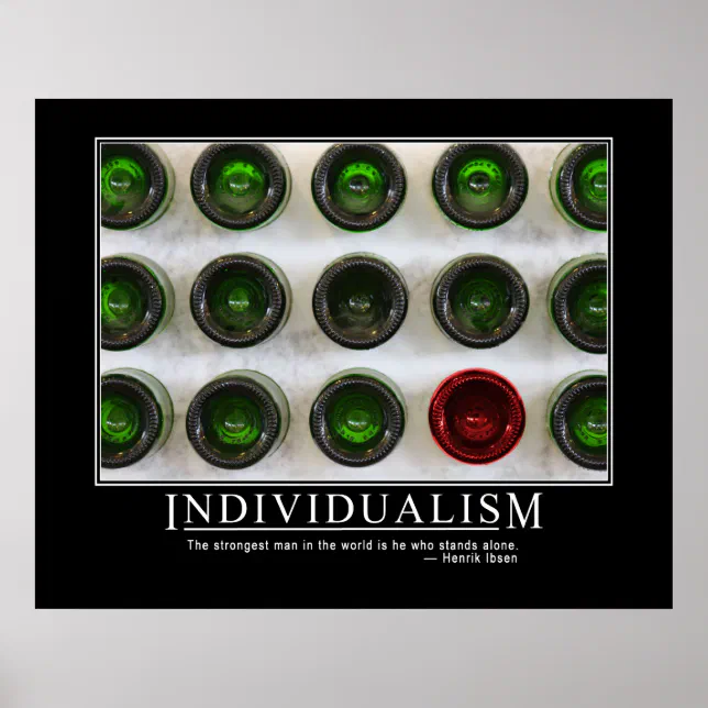 Individualism Poster | Zazzle