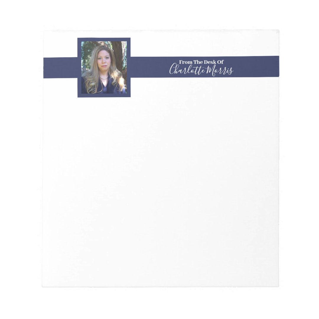 Individualized Photo Template Notepad | Zazzle