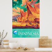 Indonesia, Batak Village in North Sumatra Poster | Zazzle
