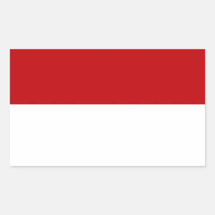 Indonesia Flag Rectangular Sticker | Zazzle