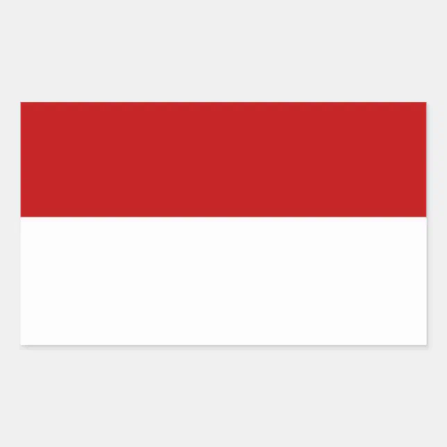 Indonesia Flag Rectangular Sticker | Zazzle