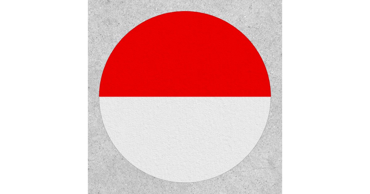 Indonesian Flag, Flag of Indonesia Patch | Zazzle