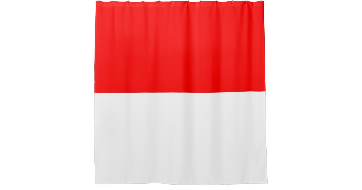 Indonesian Flag (Indonesia) Shower Curtain | Zazzle