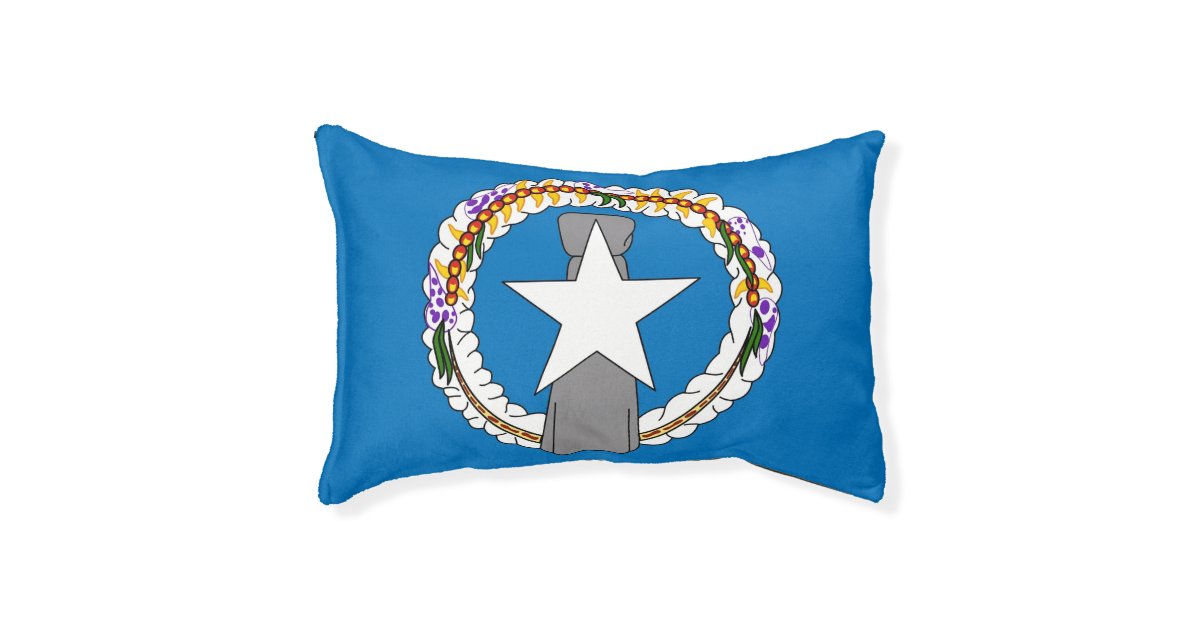 Indoor Dog Bed With flag of Northern Mariana, USA | Zazzle