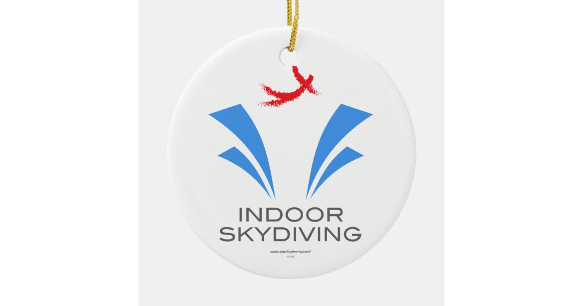 Indoor Skydiving Ceramic Ornament | Zazzle