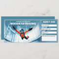 Indoor Skydiving Gift Certificate, Sky Dive Ticket Invitation | Zazzle