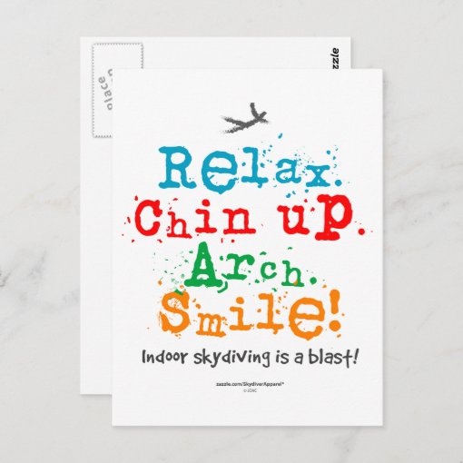Indoor Skydiving is a Blast! Postcard | Zazzle