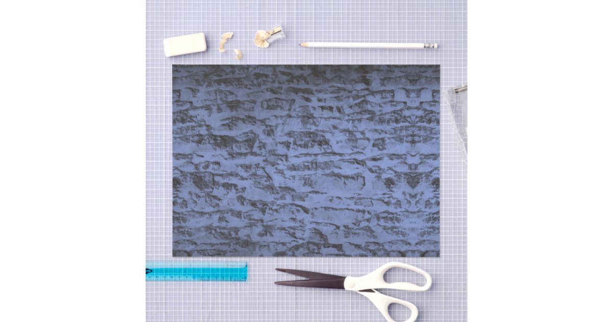 Industrial Blue Rockwall Tissue Paper | Zazzle