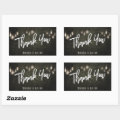 Industrial Bricks w/ Edison Lights Thank You Rectangular Sticker | Zazzle
