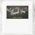 Industrial Bricks w/ Edison Lights Thank You Rectangular Sticker | Zazzle