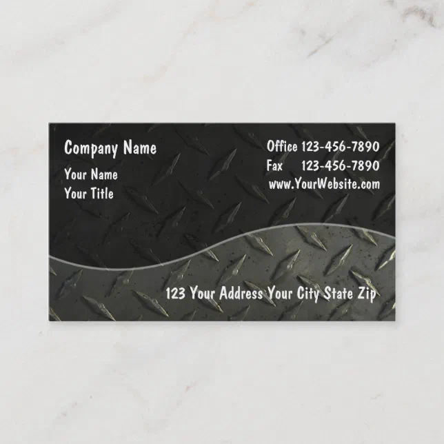 Industrial Business Cards | Zazzle