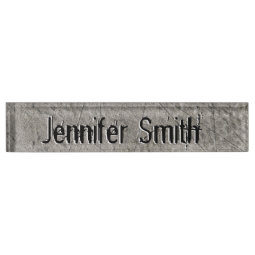 Industrial Grunge Cement Texture Graffiti Look Nameplate | Zazzle