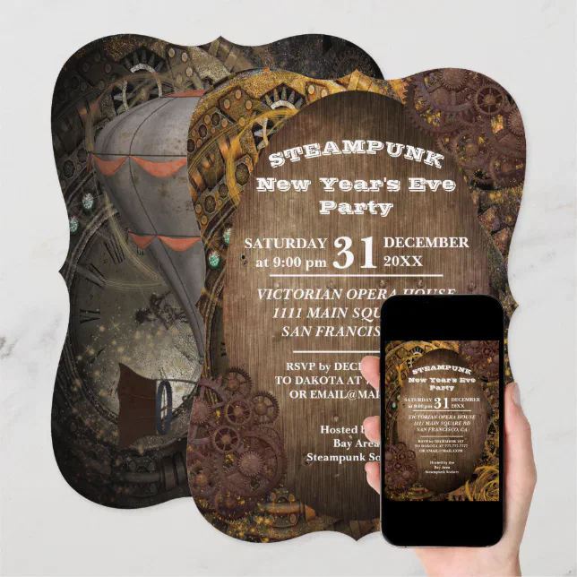 Industrial Steampunk Party Invitation | Zazzle