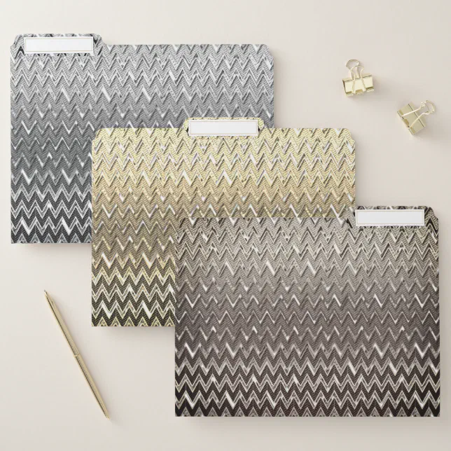 Industrial Steel Design File Folder | Zazzle