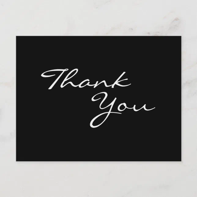 Inexpensive and Trendy Way To Say Thank You Postcard | Zazzle