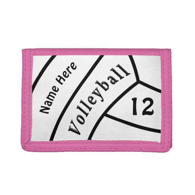 Inexpensive Personalized Volleyball Wallet | Zazzle
