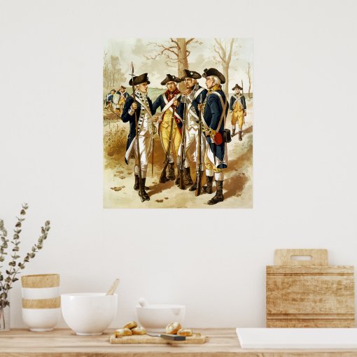 Infantry Of The Revolutionary War Poster | Zazzle