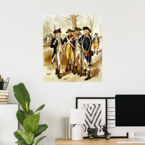 Infantry Of The Revolutionary War Poster | Zazzle