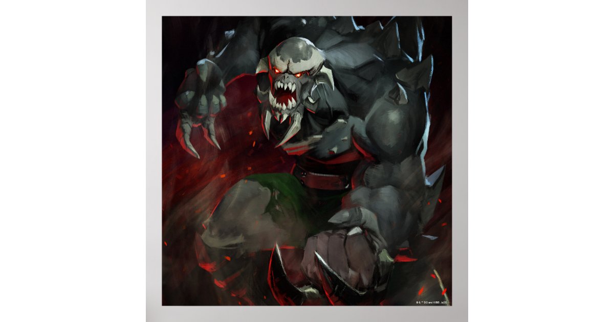 Infinite Crisis Doomsday Illustration Poster | Zazzle