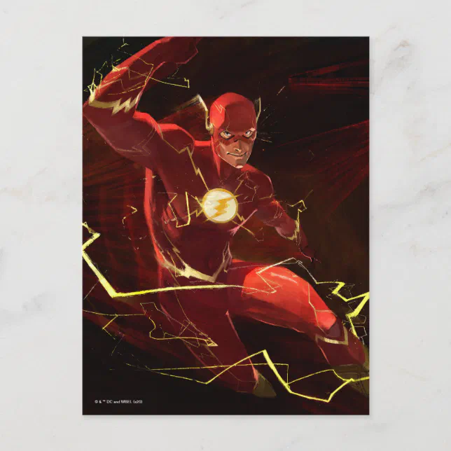 Infinite Crisis Flash Illustration Postcard | Zazzle