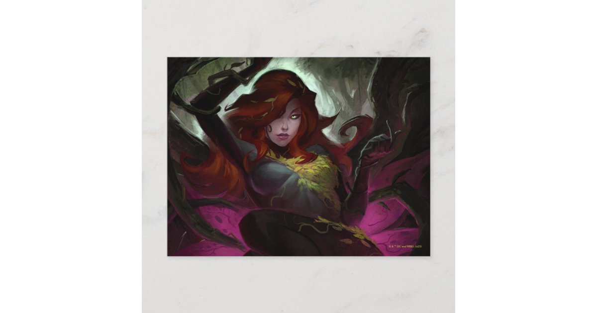Infinite Crisis Poison Ivy Illustration Postcard | Zazzle