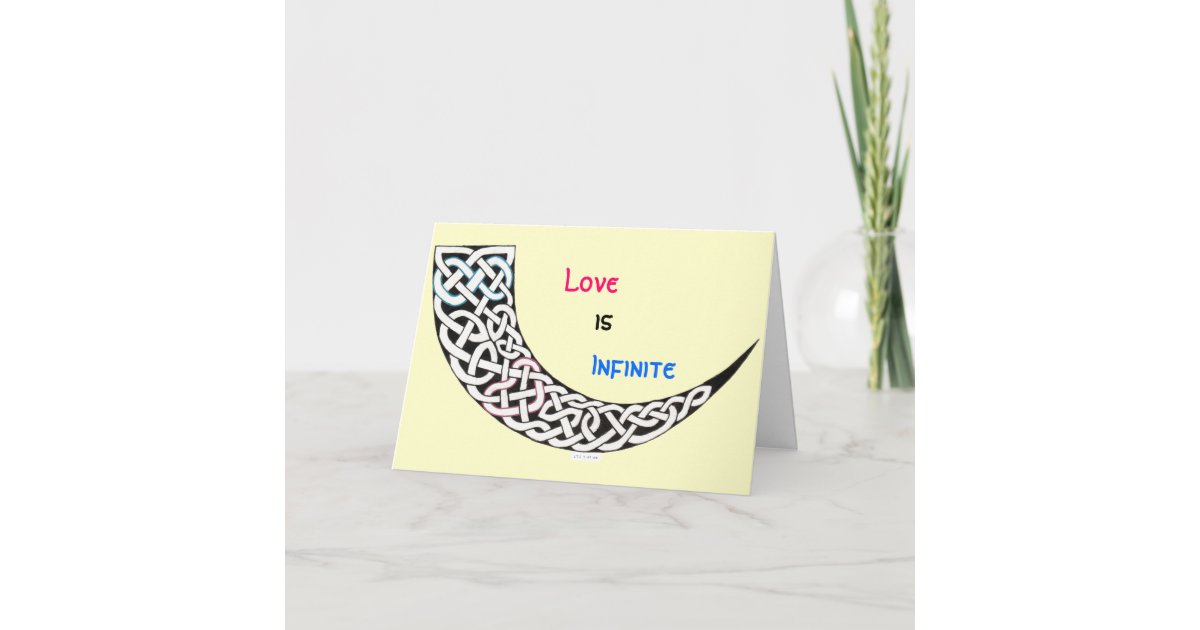 Infinite Love Valentine's Day card | Zazzle