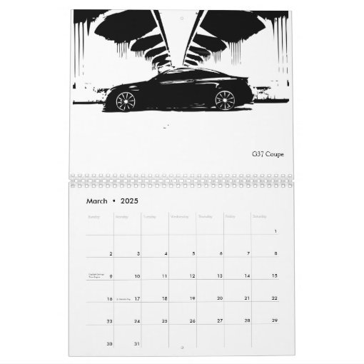 Infiniti & Nissan custom car Calendar 2012 | Zazzle